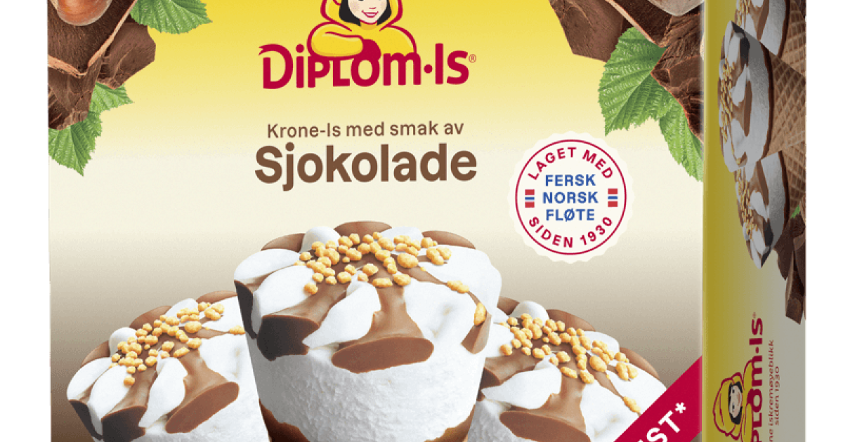 Krone-Is Sjokolade 6 stk - Diplom-is